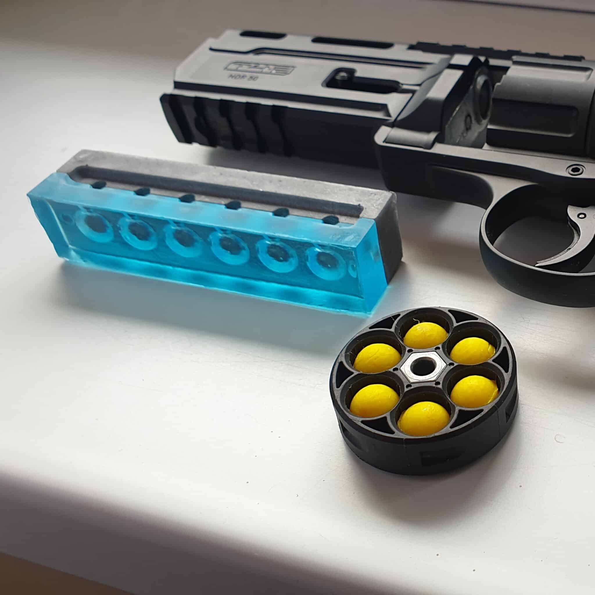 Cal .50 Blue MOLD for making BALLS [12,7 mm] - BallMaker