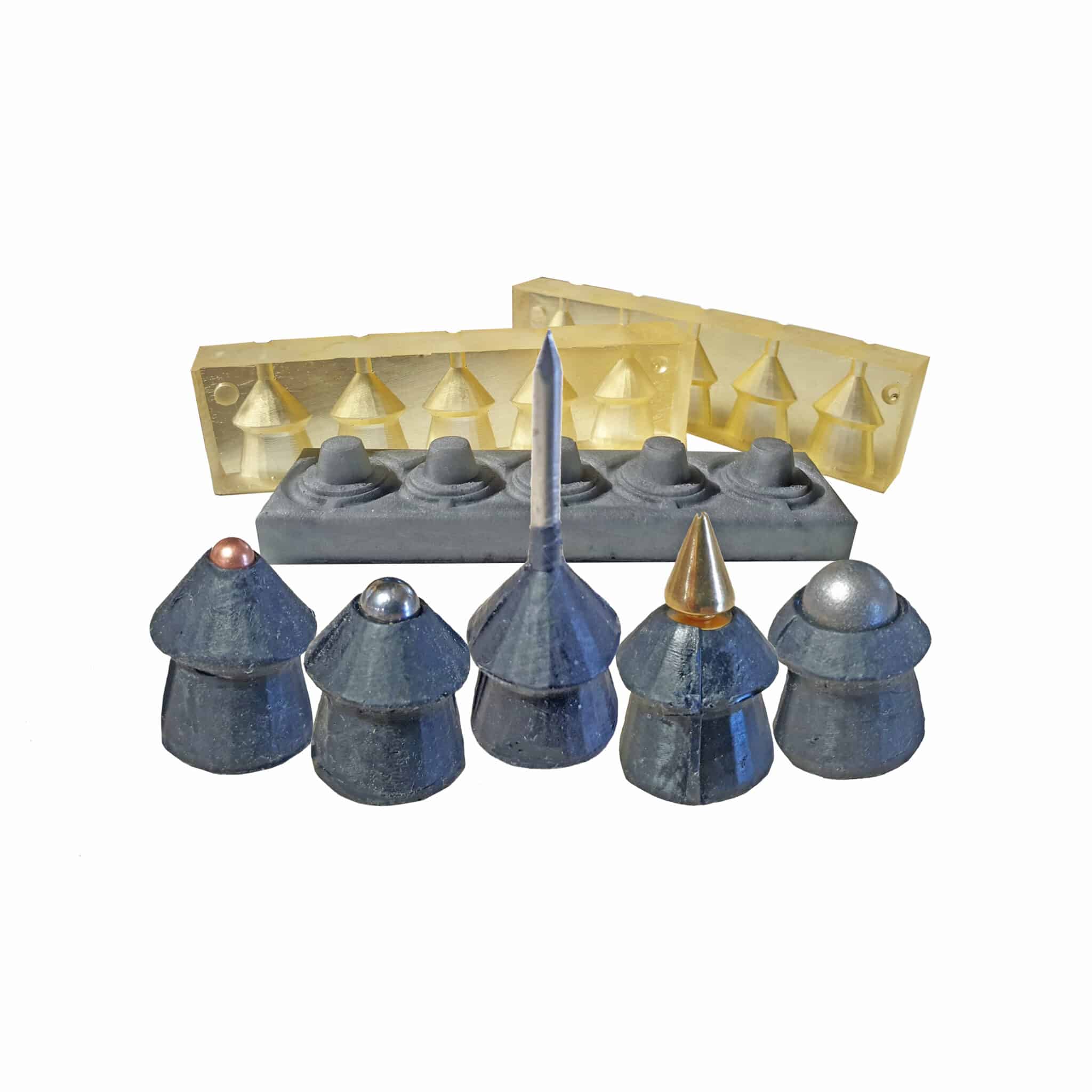 4x BallMaker Mold for making Balls & Slugs cal .68 + RAIL GRATIS ...